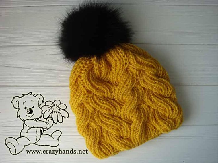 Fisherman’s Rib Cable Knit Hat Free Pattern · Crazy Hands