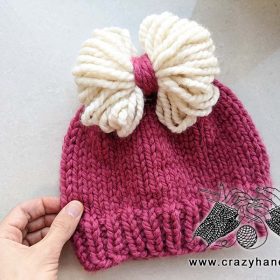 Free Knit Two-Needles Hat Pattern · Crazy Hands