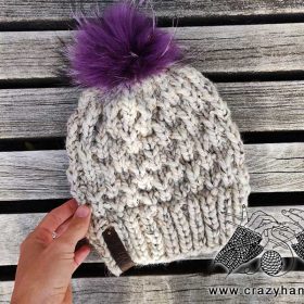 Free Knit Two-Needles Hat Pattern · Crazy Hands