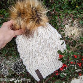 Free Knit Two-Needles Hat Pattern · Crazy Hands