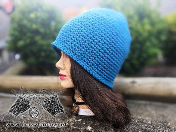 Crochet Bucket Beanie Free Pattern for Men & Women · Crazy Hands