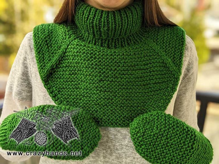 Winter Knit Dickey Pattern for Adults · Crazy Hands