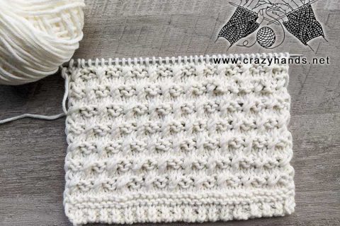 Fish Scale Knit Stitch Free Pattern · Crazy Hands