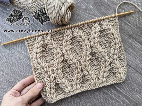 Free Waves Knit Stitch Pattern · Crazy Hands