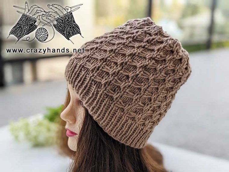 Free Swivel Knit Winter Hat Pattern · Crazy Hands