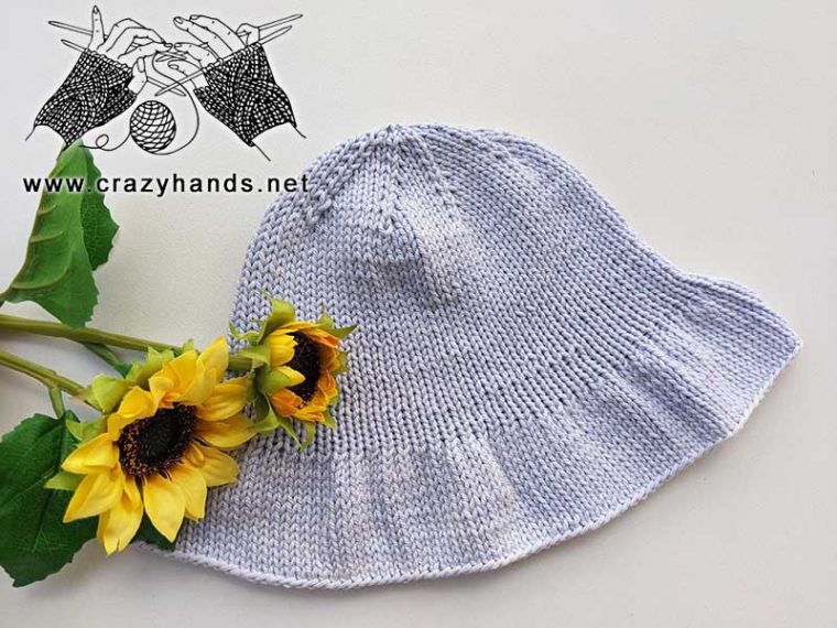 Free Knit Summer Bucket Hat Pattern · Crazy Hands