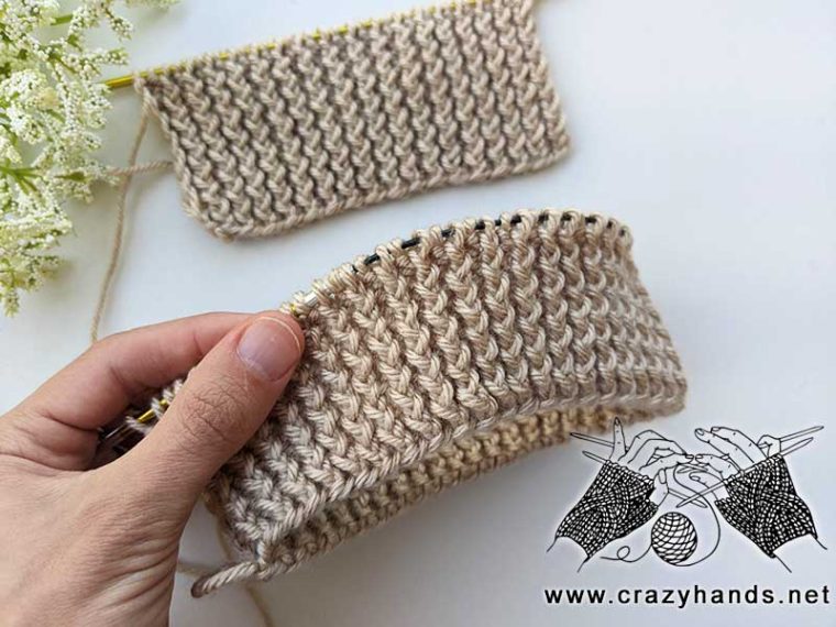 Free Knit Twisted Rib Stitch Pattern · Crazy Hands
